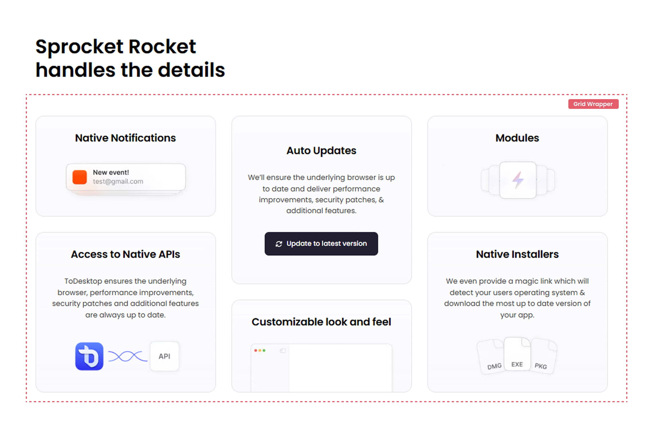 SR Bento Grid 01 🚀 Sprocket Rocket Documentation